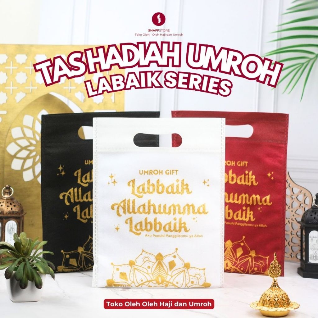 Jual Tas Hadiah Oleh-Oleh Umroh Souvenir Umroh 1 pak Isi 100pcs ...