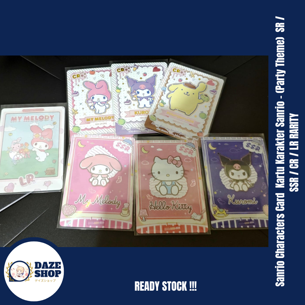 Jual Sanrio Characters Card Kartu Karakter Sanrio - (Party Theme) SR ...