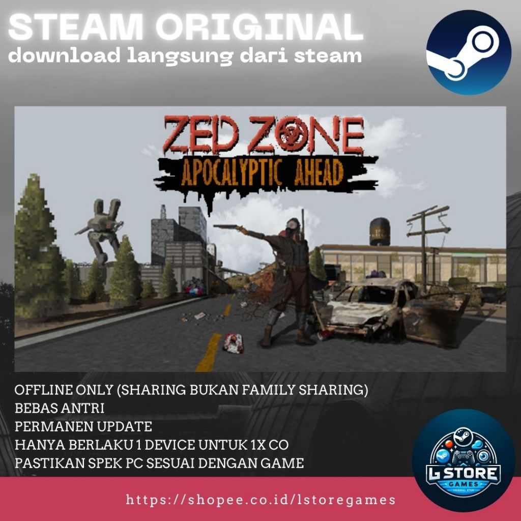 Jual ZED ZONE PC Sharing Original S T E A M Offline | Shopee Indonesia