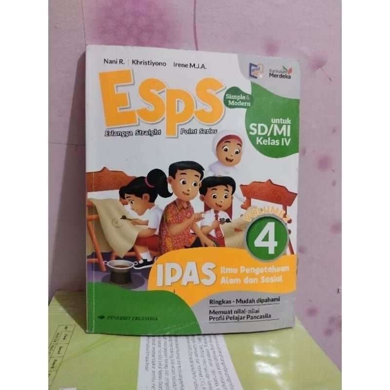 Jual buku esps bahasa Indonesia kelas 4/IV sd mi erlangga kurikulum merdeka | Shopee Indonesia
