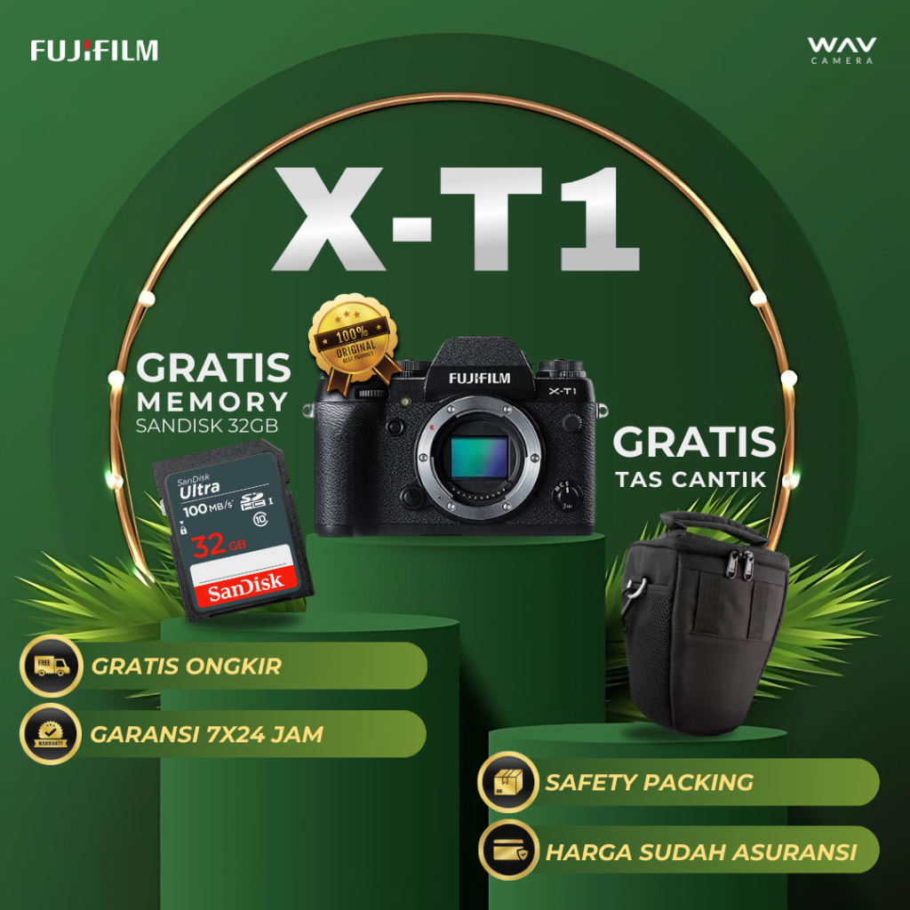 Jual GRATIS MEMORY 32GB FUJIFILM XT1 + VERTICAL GRIP MULUS MURAHH | Shopee Indonesia