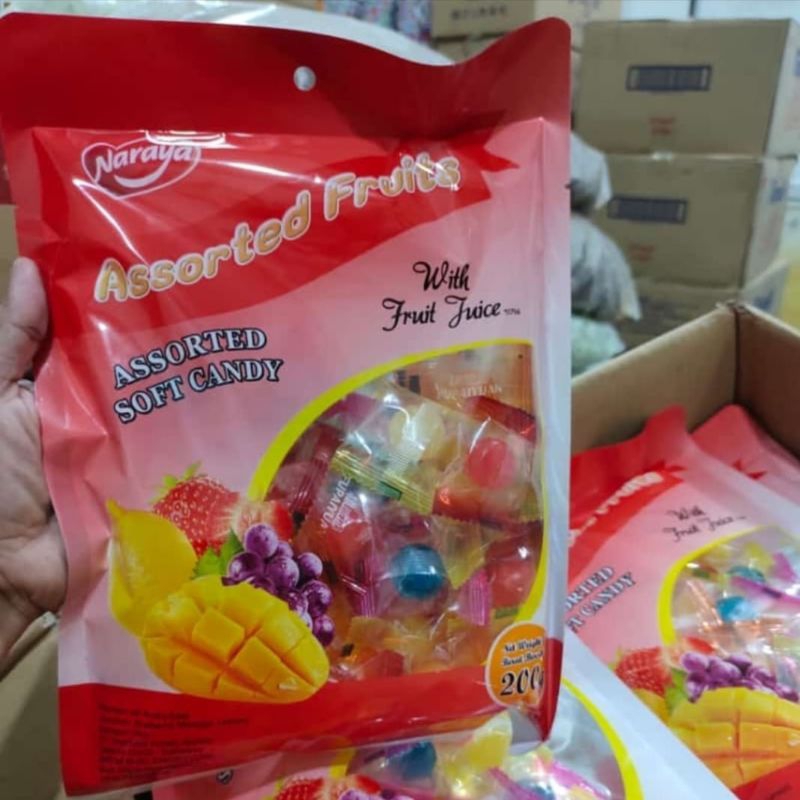 Jual NARAYA PERMEN JELLY RASA BUAH-BUAHAN 200gram MANGGA DURIAN ...