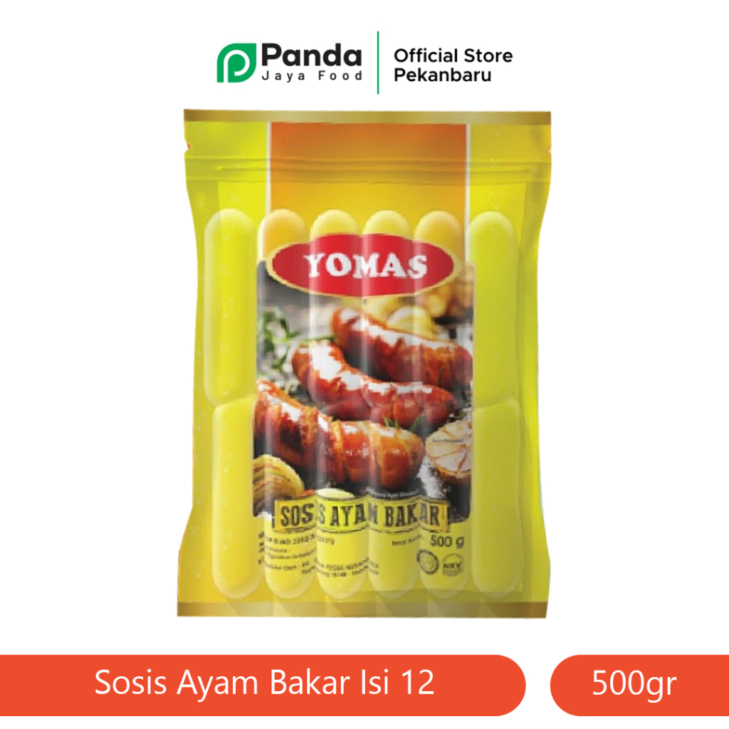 Jual Yomas Sosis Ayam Bakar 500 Gram Isi 12 | Shopee Indonesia