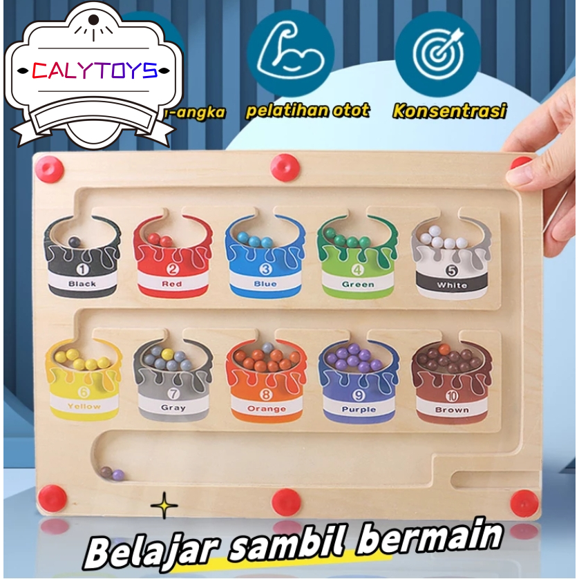 Jual (Plastik) SNI Mainan Klasifikasi Warna Maze / Mainan Sorting Warna ...
