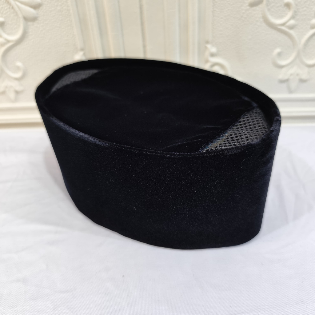 Jual Peci Songkok Kopiah Hitam Polos AC Tebal Bahan Beludru Nyaman ...