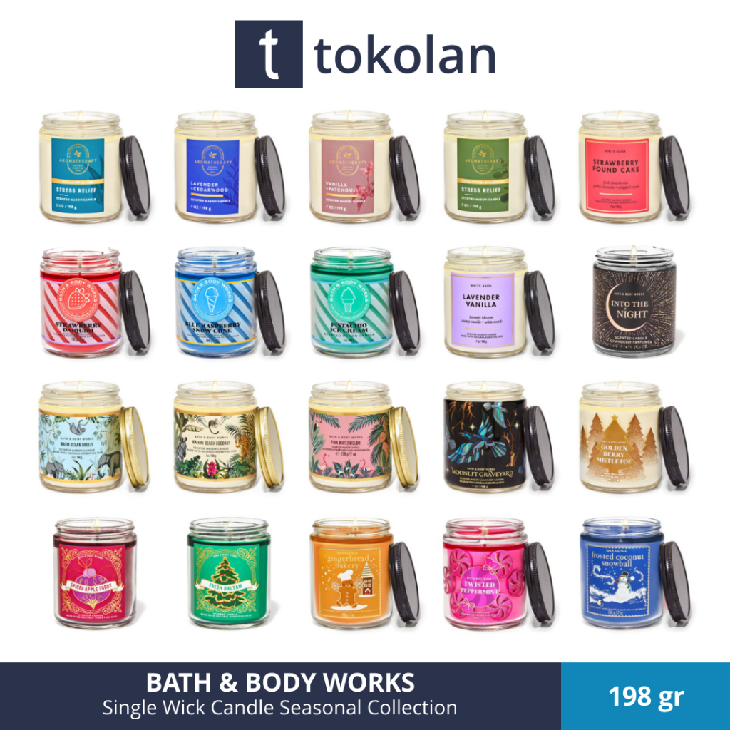 Jual BATH & BODY WORKS Single Wick Candle 198 gr | Shopee Indonesia