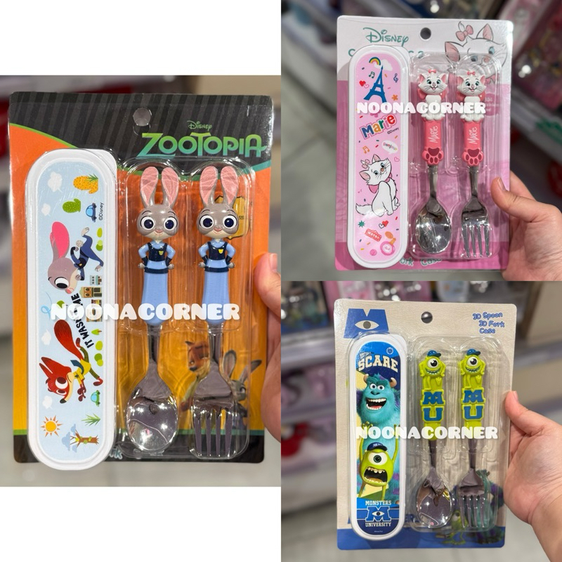 Jual Ohsome x Disney ‼️ 3D Cutlery Set / Sendok Garpu Stainless Disney ...