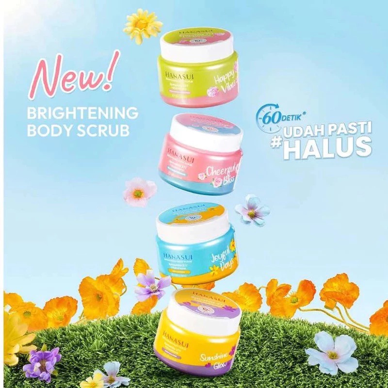 Jual HANASUI Brightening Body Scrub | Shopee Indonesia