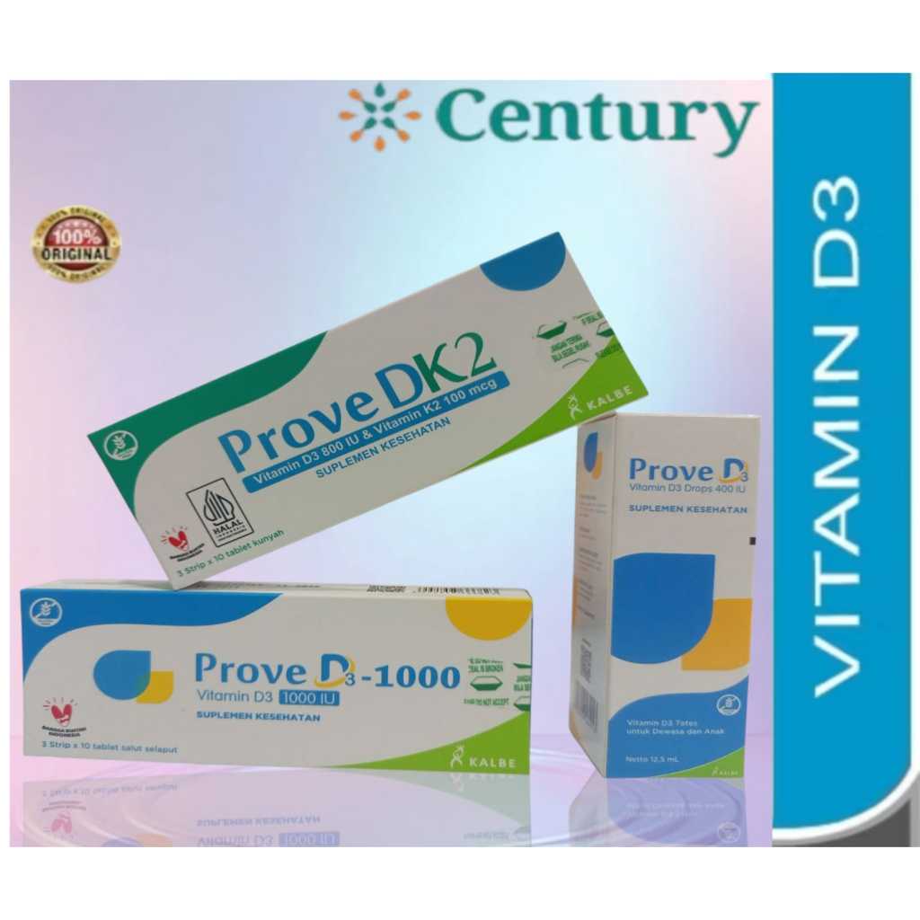 Jual Prove D3 400iu drop/Prove D 1000 IU/ Prove DK2/Vitamin D3 anak dan ...