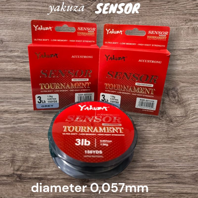 Jual senar/tali/benang pancing merk YAKUZA SENSOR ukuran diameter 0 ...