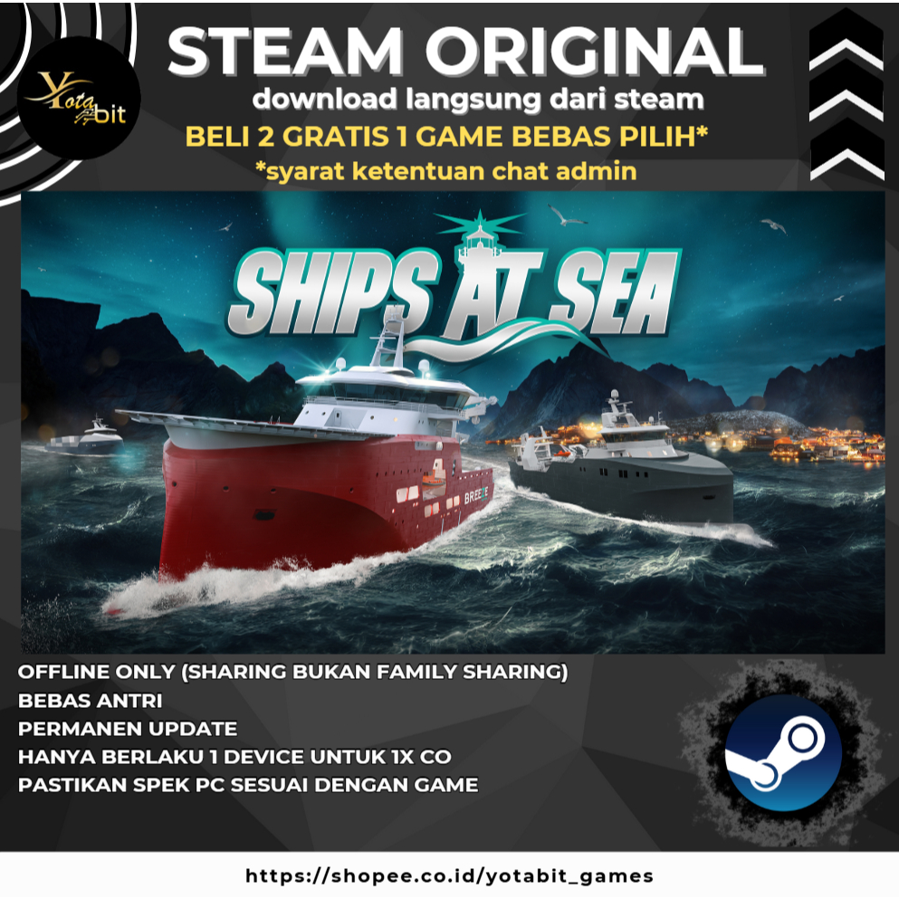 Jual SHIPS AT SEA PC Sharing Original Offline | Shopee Indonesia