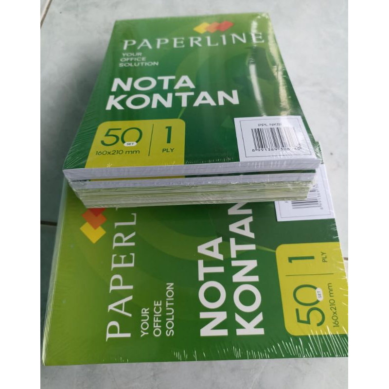 Jual 1 Pak Nota Kontan Besar 1 PLY Paperline B1 (isi 10) | Shopee Indonesia