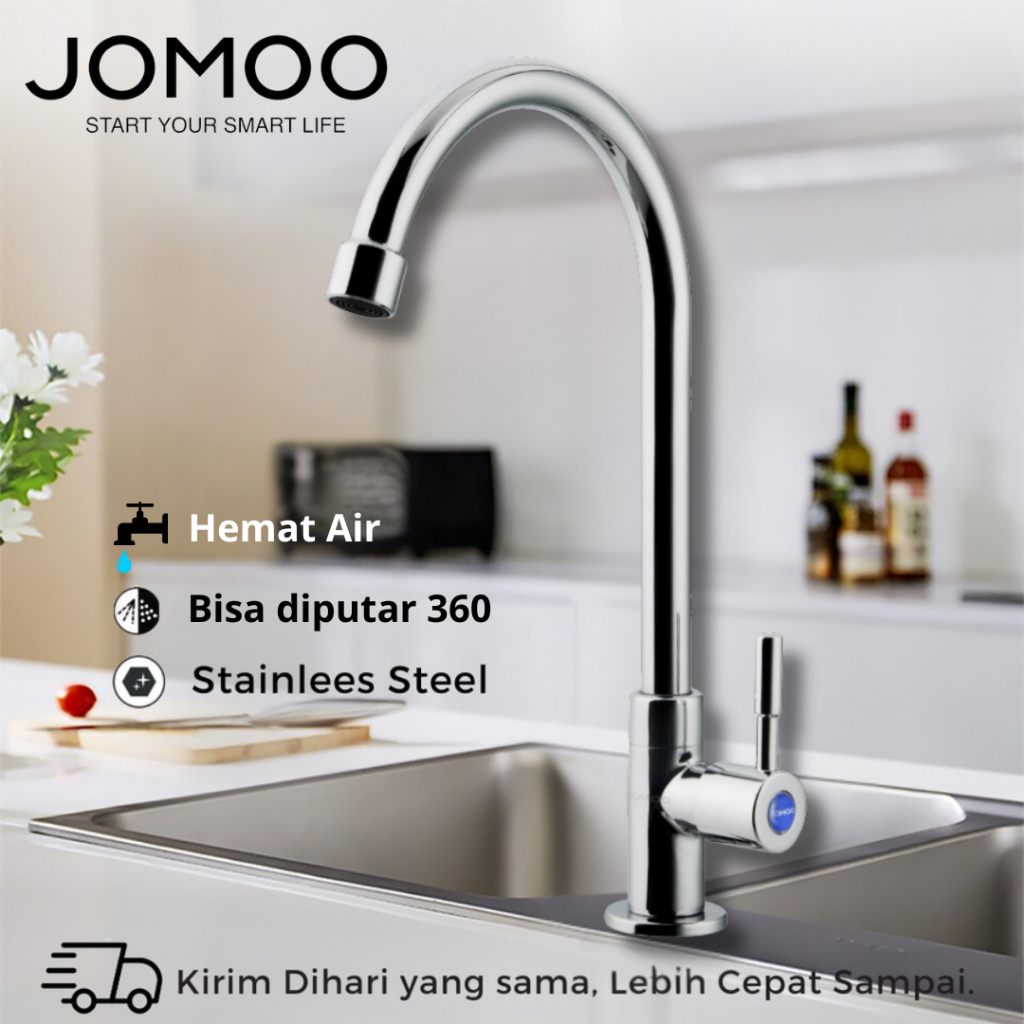 Jual JOMOO Keran Air Wastafel Hemat Air Original / Kran Dapur Hemat Air ...