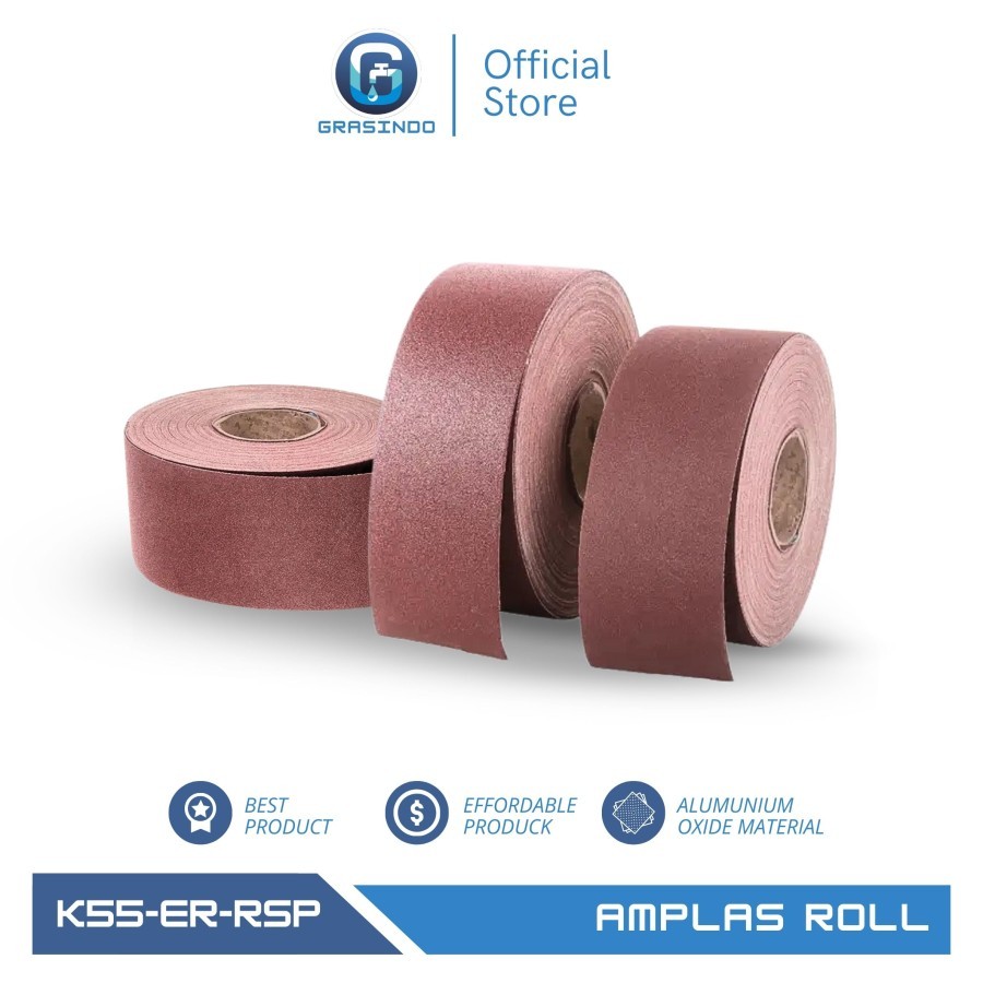 Jual Amplas Roll Meteran Grit 60 - 80 - 100 - 120 / Amplas Roll 1 m ...