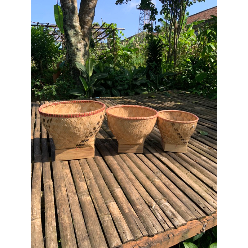 Jual bakul bambu diameter 25 cm | Shopee Indonesia