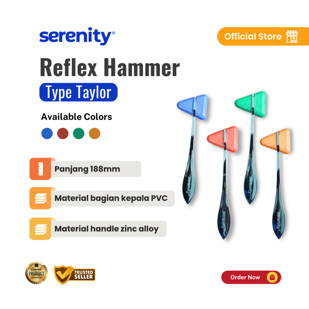 Jual Serenity Reflex Hammer Type Taylor | Palu Refleks Medis Original ...