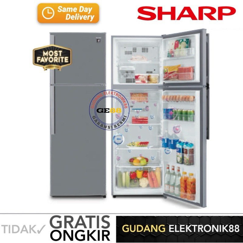Jual Kulkas SHARP 2 Pintu SJ-420GP/SD 338L SJ-450GP/SD 352L Kulkas ...