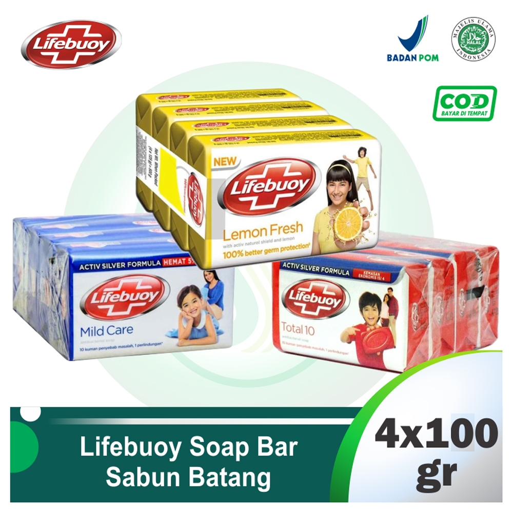 Jual Lifebuoy Sabun Batang Antiseptik 4pcs x 100gr | Shopee Indonesia