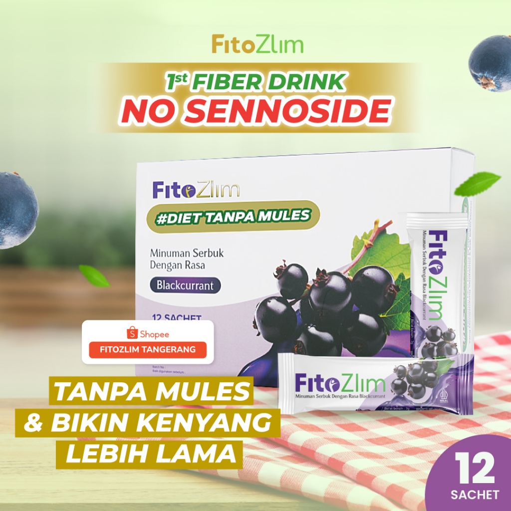Jual Fitozlim Fiber Drink Detox Diet 3X Menurunkan Berat Badan Tanpa ...