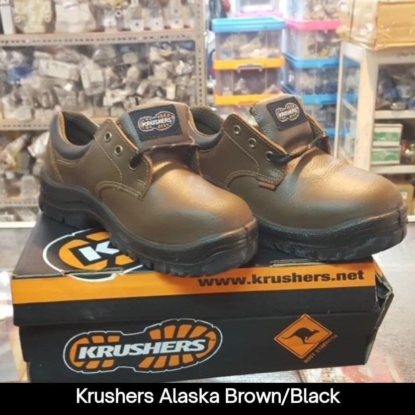 Jual Krushers Alaska Safety Shoes Black Sepatu Safety Proyek Krusher ...