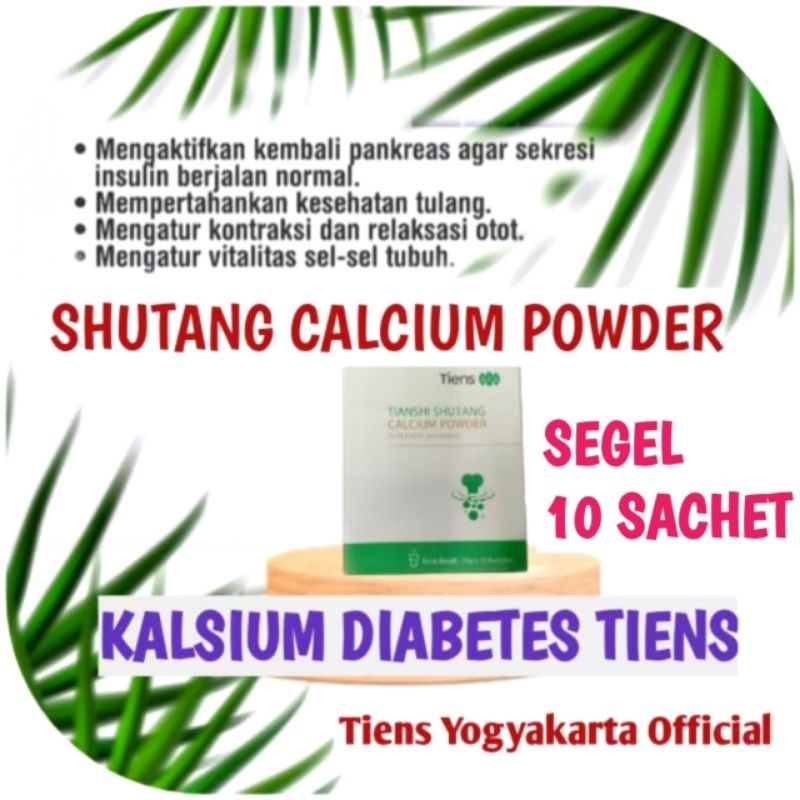 Jual Shutang Calcium Powder Segel 10 Sachet/Susu Diabetes Herbal Tiens ...