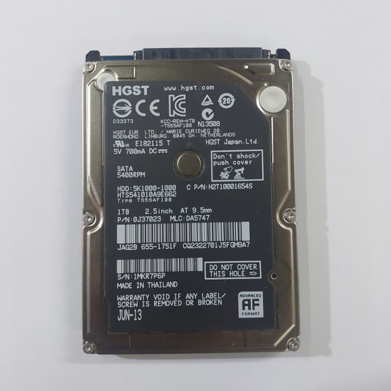Jual Hard Disk Laptop 1Tb Hgst 2.5inch Sata - Hdd HGST 500Gb 2.5 ...
