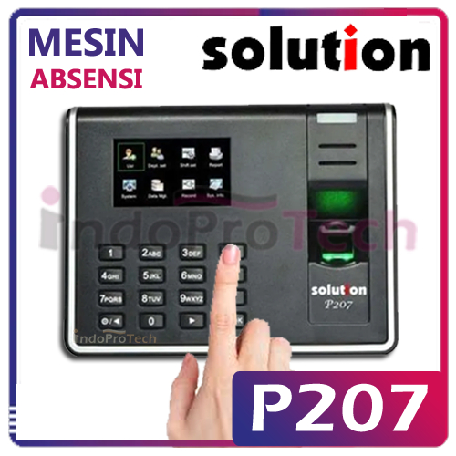Jual Solution P207 | Mesin Absensi Solution P207 | Fingerprint Solution ...