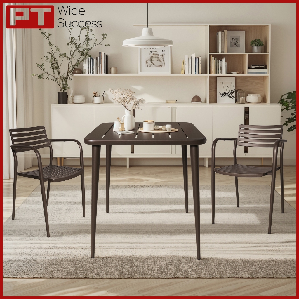 Jual [set 1 Meja +2 Kursi]Meja logam dan kursi untuk balkon taman, meja ...