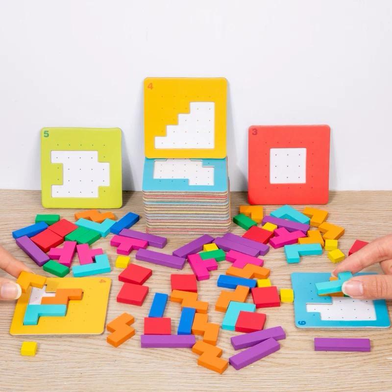 Jual { OMG } Mainan Edukasi Anak Mainan Puzzle Tetris Russian / Mainan ...