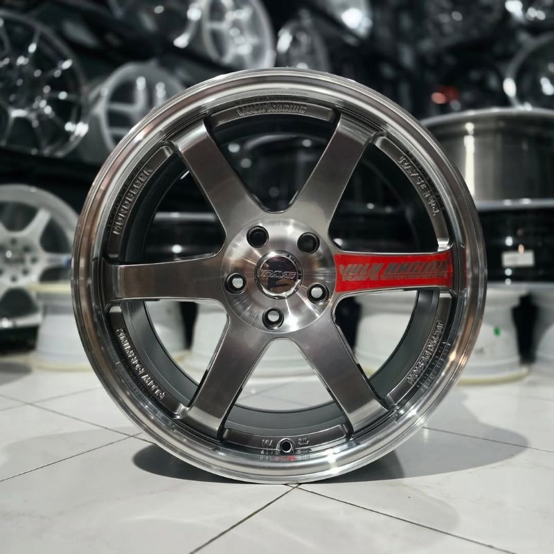 Jual velg racing mobil r18 TE37 FLOW FORMING LEBAR 8,5 ET 40 velg ring 18 cocok untuk mobil ...