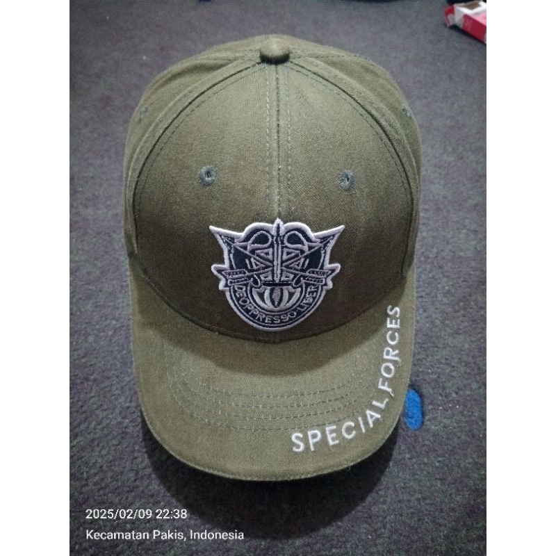 Jual topi special force warna ijo botol | Shopee Indonesia