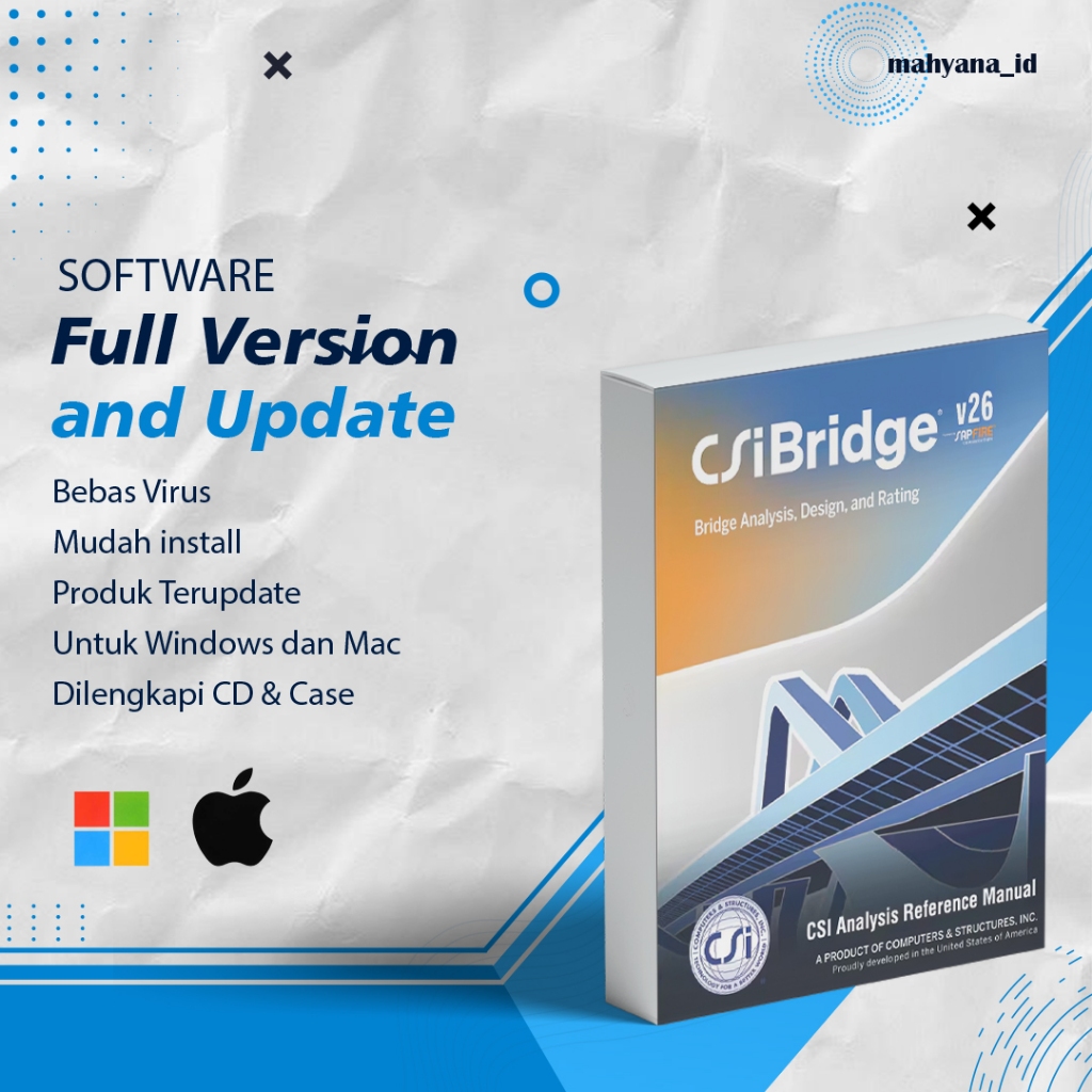 Jual CSI Bridge 26 | Modeling, analysis and design of bridge structures | Shopee Indonesia