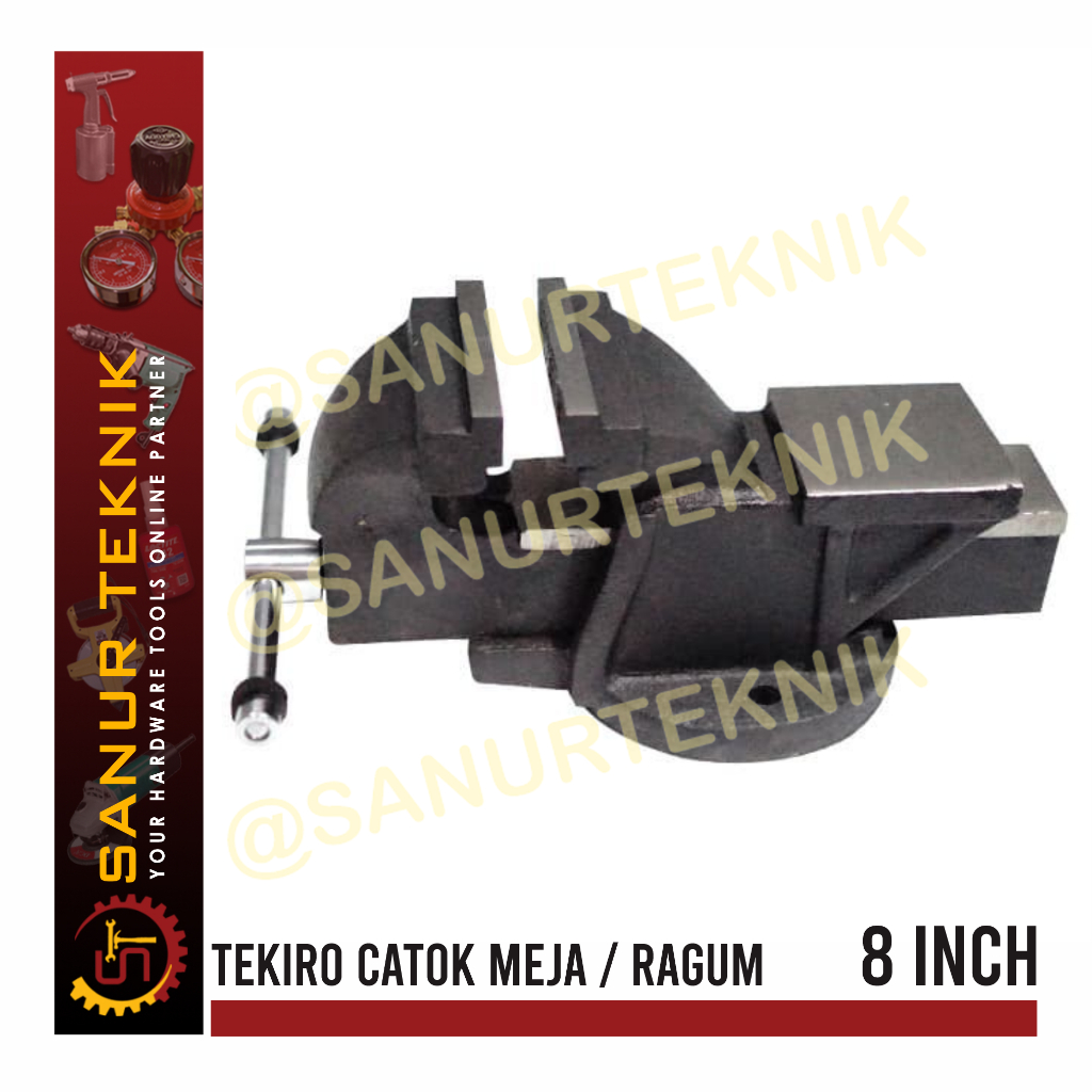 Jual TEKIRO Bench Vise Steel / Catok Meja / Ragum 8" 8in 8 in 8 inch ...
