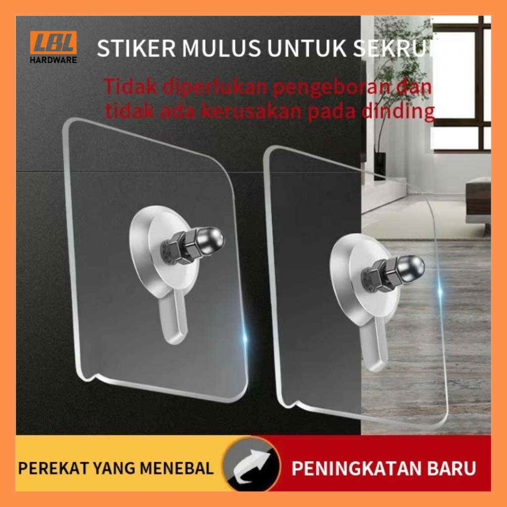 Jual Gantungan Hook Model Baut Tempel Dinding Tanpa Bor Gantungan Hook ...