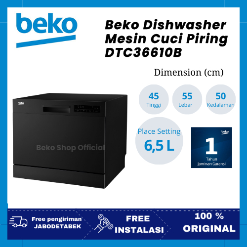 Jual Beko Dishwasher Mesin Cuci Piring DTC36610B DTC-36610B | Shopee ...