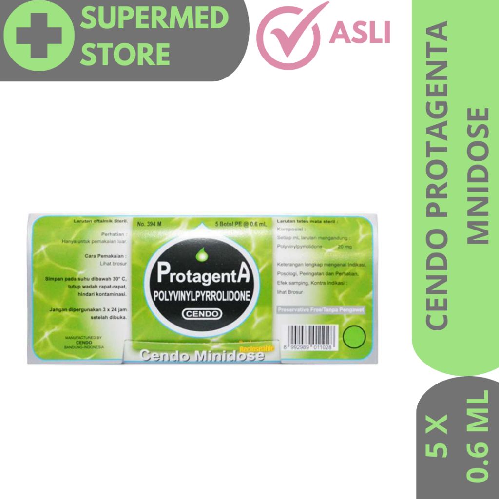 Jual Cendo Protagenta Minidose Strip 5 x 0,6 ml / Obat Tetes Mata ...