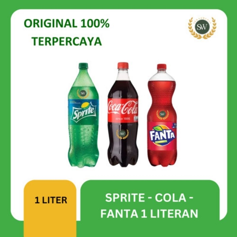 Jual SPRITE COLA FANTA 1 LITER (ECER 1 BOTOL) | Shopee Indonesia