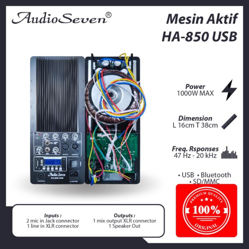 Jual jual MESIN AKTIF SPEAKER POWER KIT HA850 | Shopee Indonesia