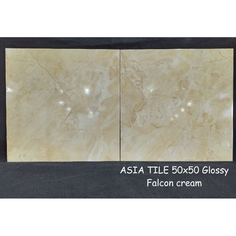 Jual asia tile falcon cream 50x50 | Shopee Indonesia