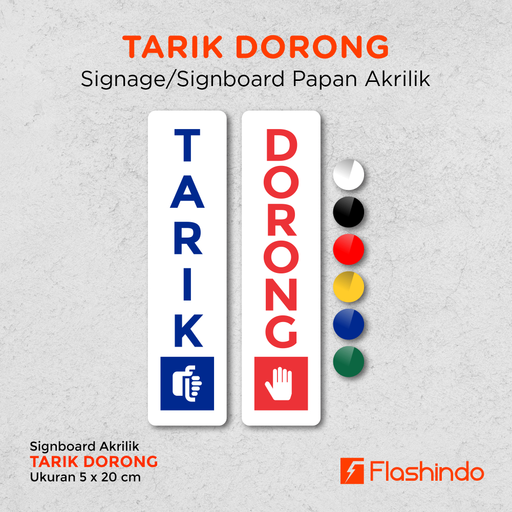 Jual Sign Board Tulisan Tarik Dorong Pull Push Akrilik | Signboard ...