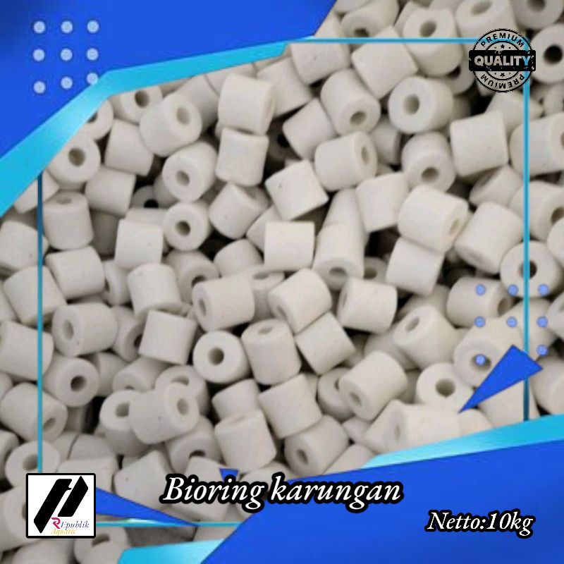 Jual Bioring bio ring 10kg / bioring karungan / media filter bioring ...