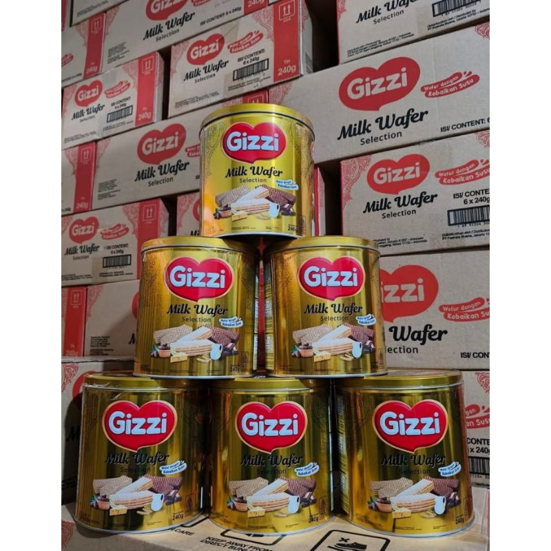 Jual biskuit waffer gizzi 240 gram isi 6 | Shopee Indonesia