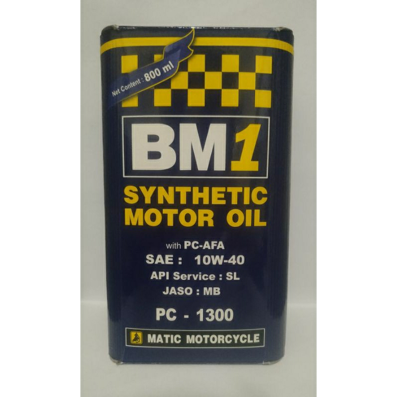 Jual OLI MOTOR MATIC BM1 PC-1300 10W-40 800ML | Shopee Indonesia