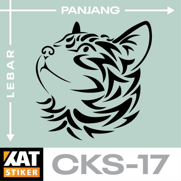 Jual CKS 17 : Sticker Cutting Kucing Emblem Logo list Variasi Backdoor ...