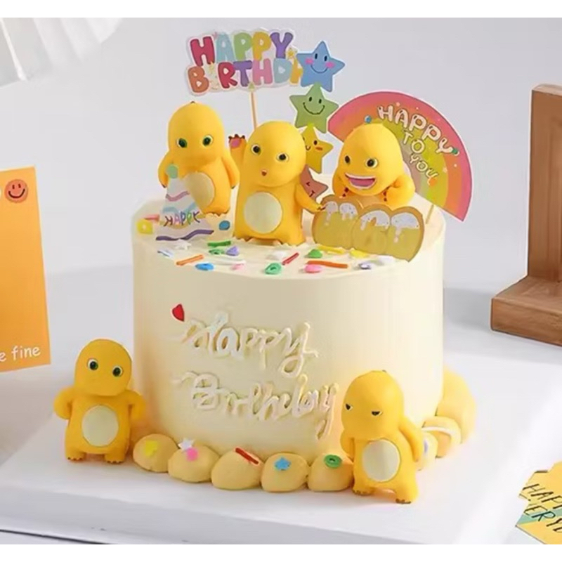 Jual topper cake kue Nailong dino kuning Nai long naga lucu ready stock ...