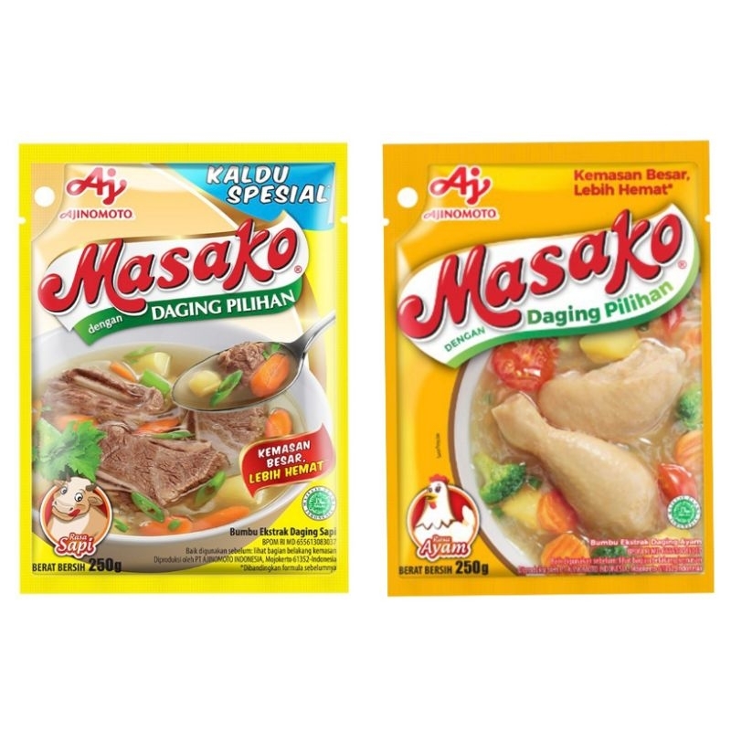 Jual Masako Bumbu Kaldu Penyedap Rasa 250 g | Shopee Indonesia