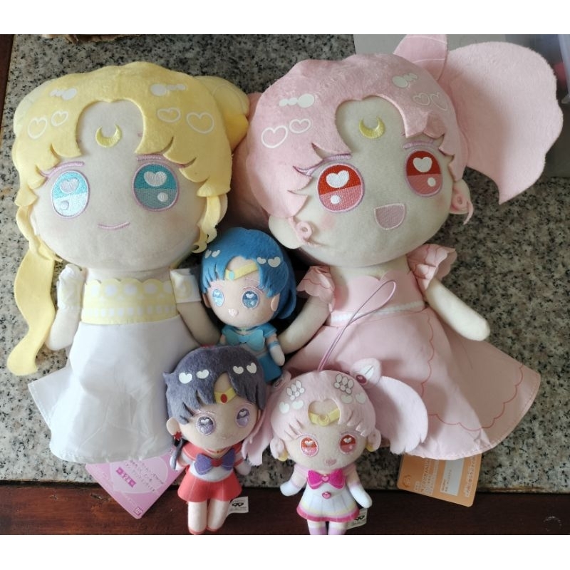 Jual Boneka Sailor Moon Yumechikku Sailor Mars Sailor Mercury Chibimoon ...