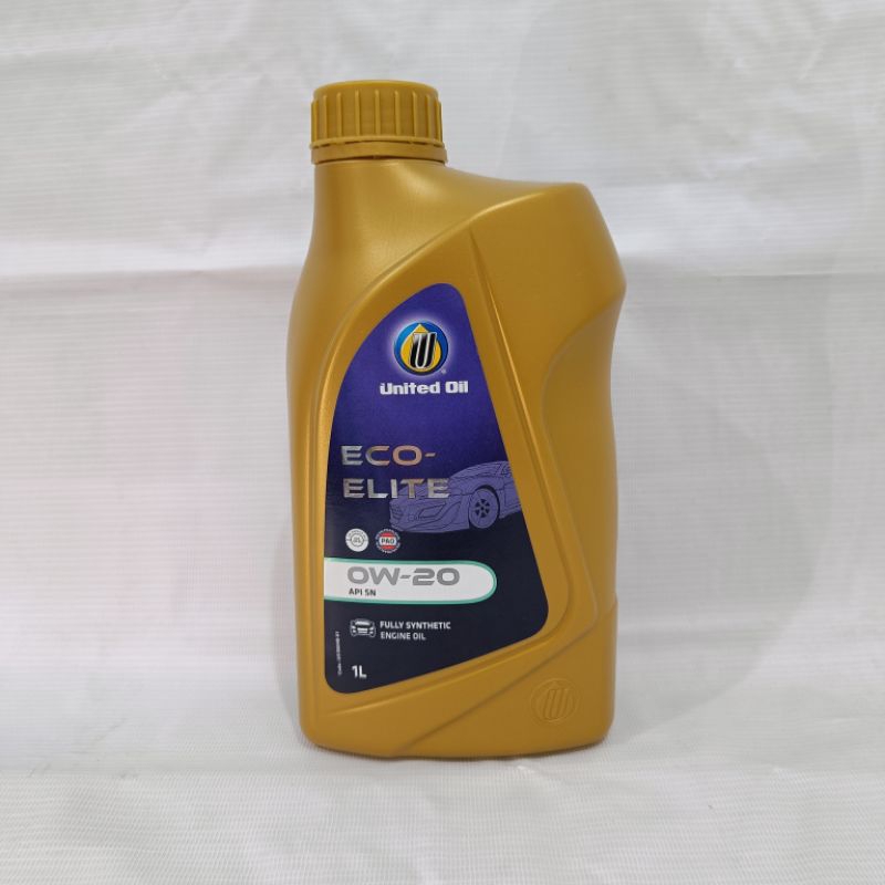 Jual UNITED OIL ECO ELITE SAE 0W20 LCGC API SN PAO FULLY SYNTHETIC ...