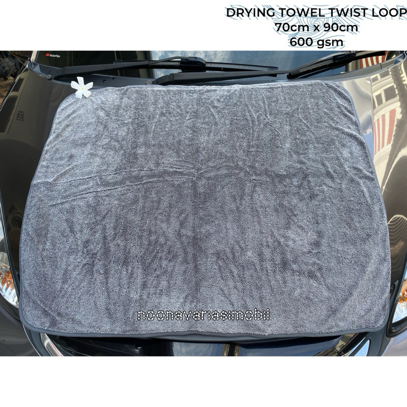 Jual Drying Towel Twist Loop jumbo 90cm x 70cm 600gsm lap microfiber ...