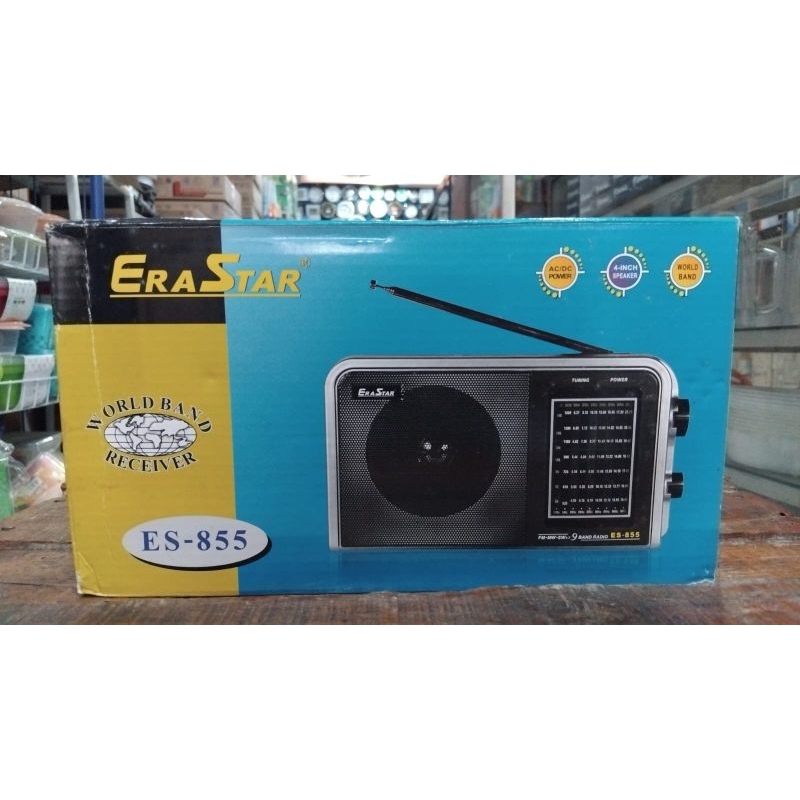 Jual Era Star ES-855 Radio Model Klasik AM/FM/SW | Shopee Indonesia